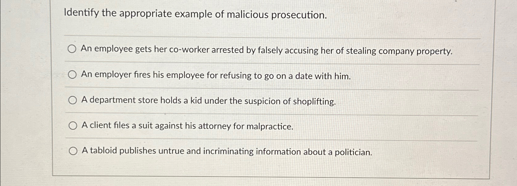 Solved Identify the appropriate example of malicious | Chegg.com