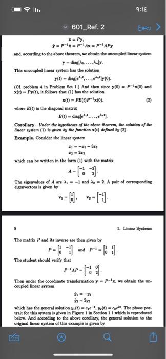 Solved 4. Using the corollary of this section solve the | Chegg.com