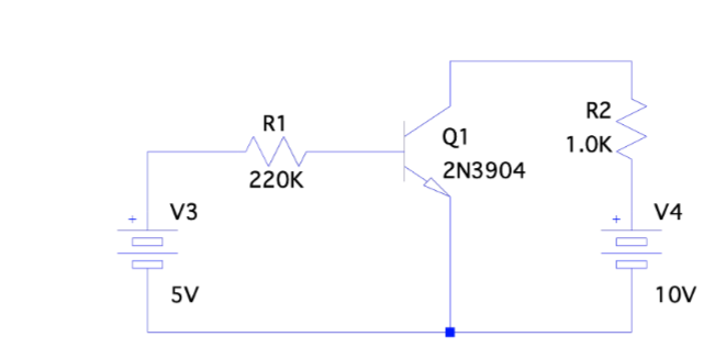 Solved Base biasing common emitter circuit. Calculate Vr1, | Chegg.com