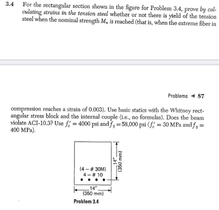 Solved For the rectangular section shown in the figure for | Chegg.com