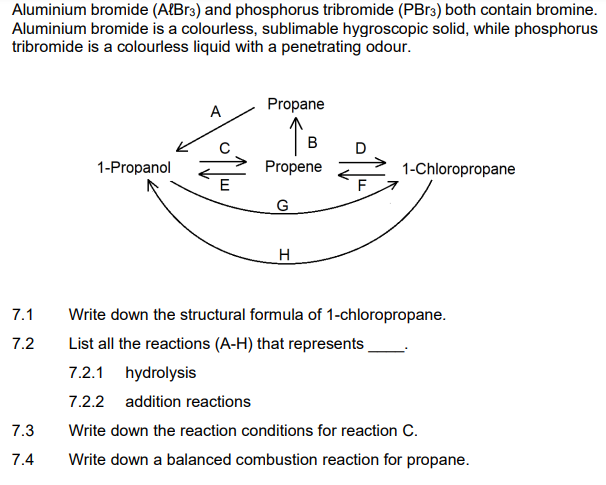 Solved Aluminium bromide (AlBr3) ﻿and phosphorus tribromide | Chegg.com