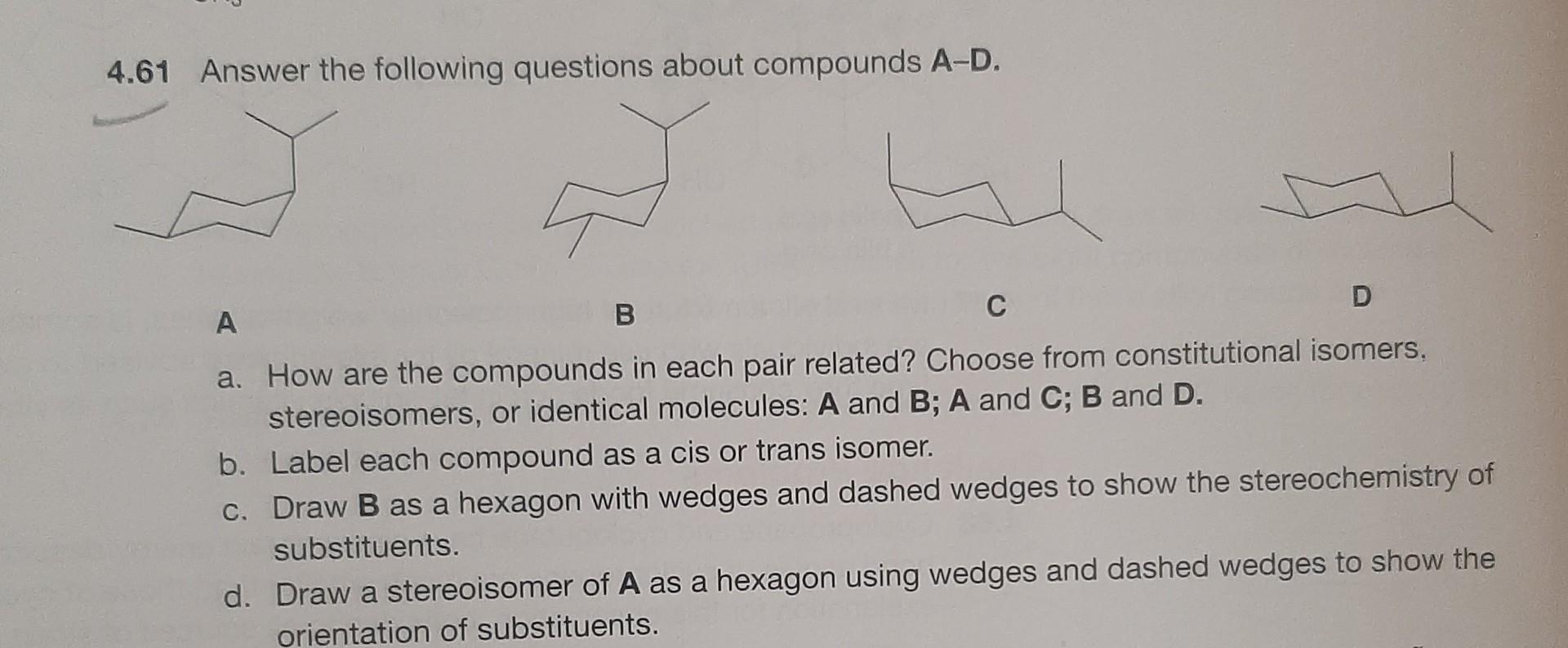 Solved 4.61 Answer the following questions about compounds | Chegg.com