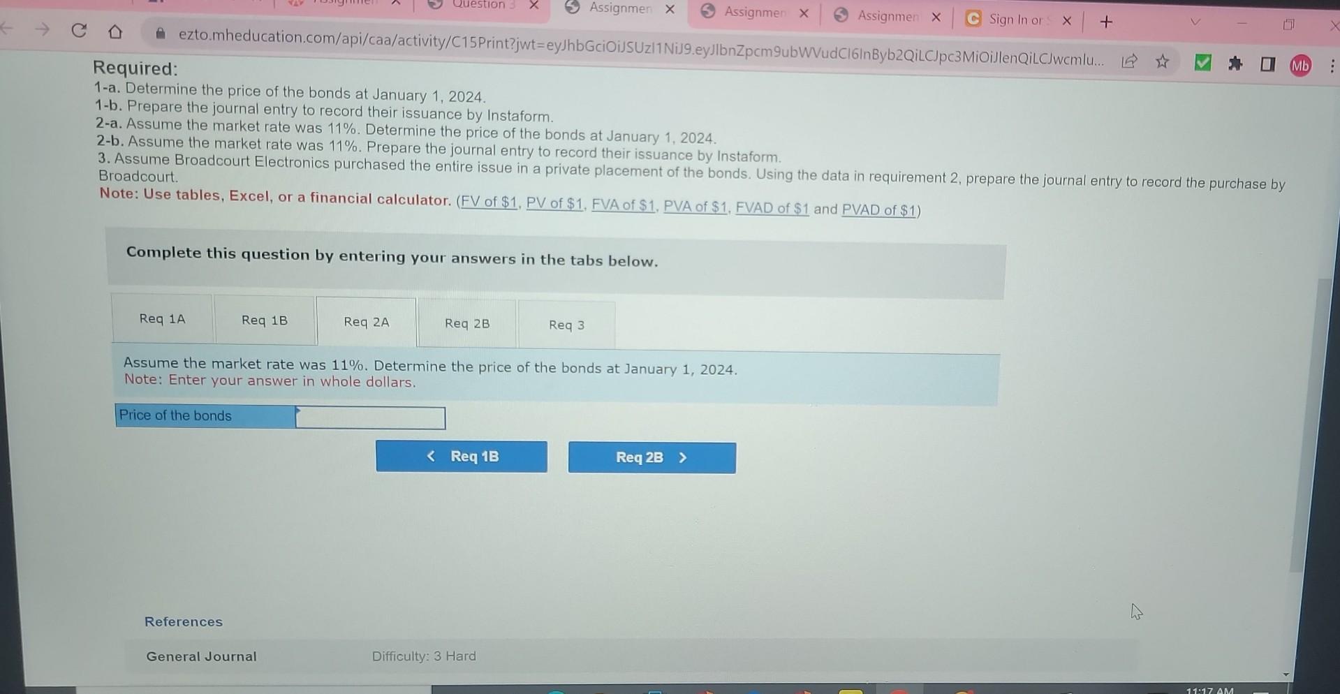 Solved On January 1, 2024, Instaform, Incorporated, issued | Chegg.com