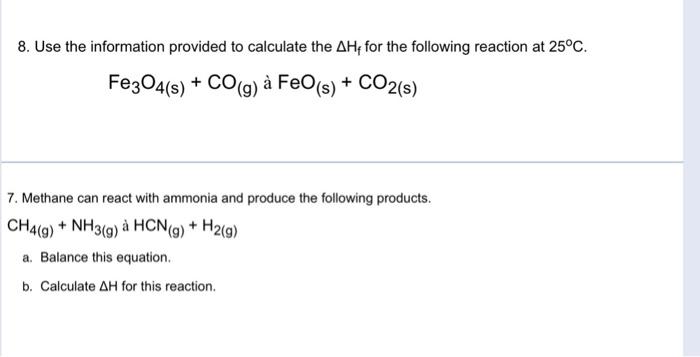 3. Make an energy diagram for the heat formation of | Chegg.com