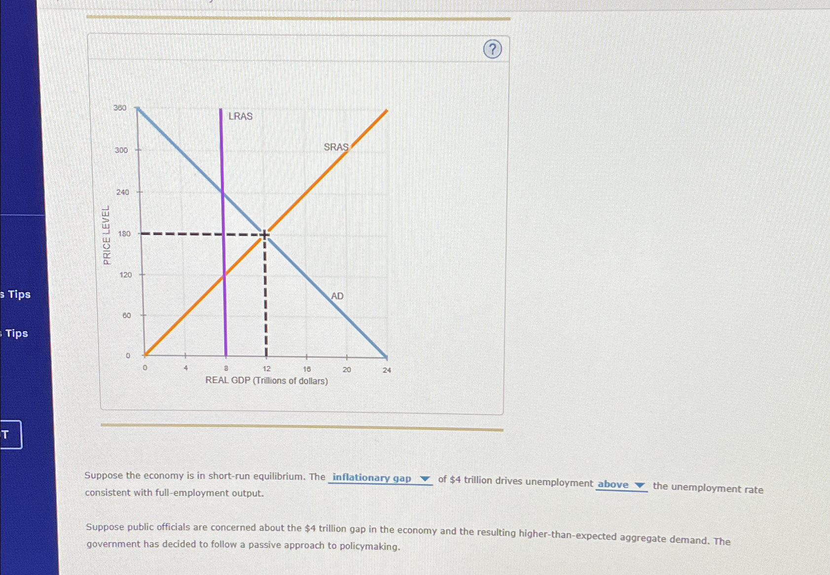Solved (?)Suppose the economy is in short-run equilibrium. | Chegg.com