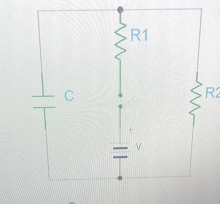 Solved The following circuit is initially with the switch | Chegg.com