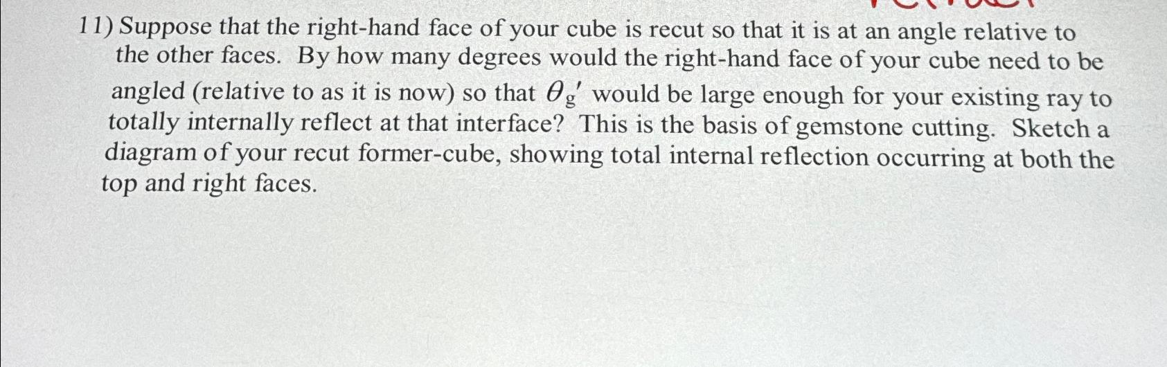 Suppose that the right-hand face of your cube is | Chegg.com