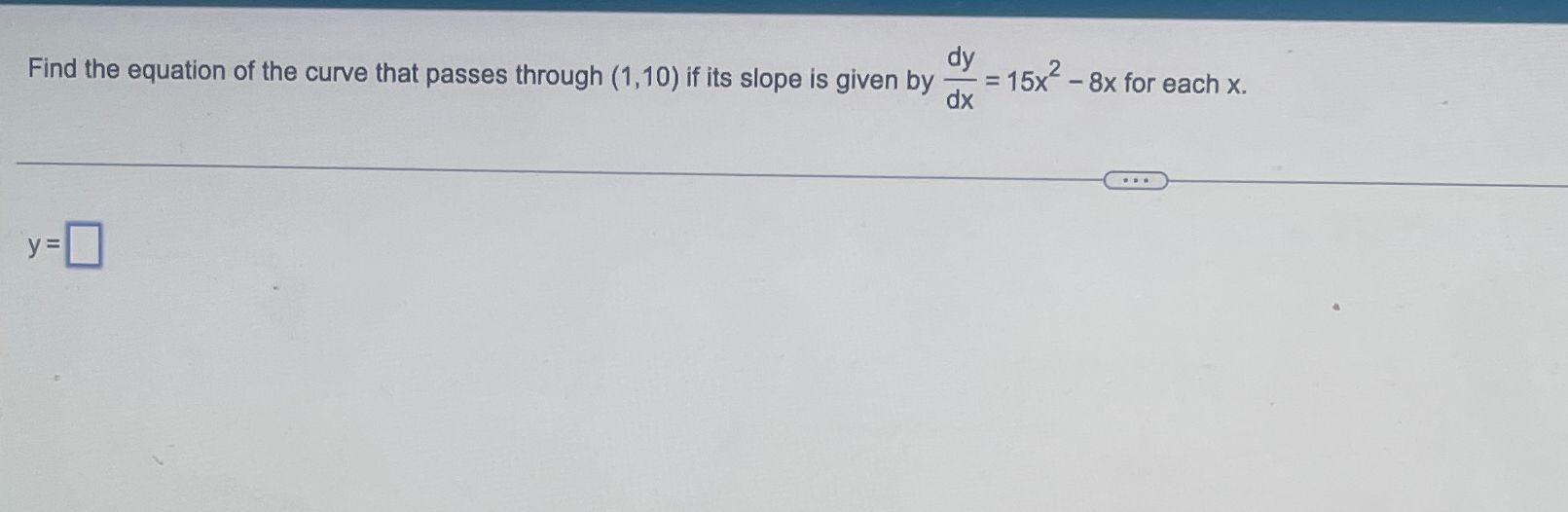 Solved Find the equation of the curve that passes through | Chegg.com