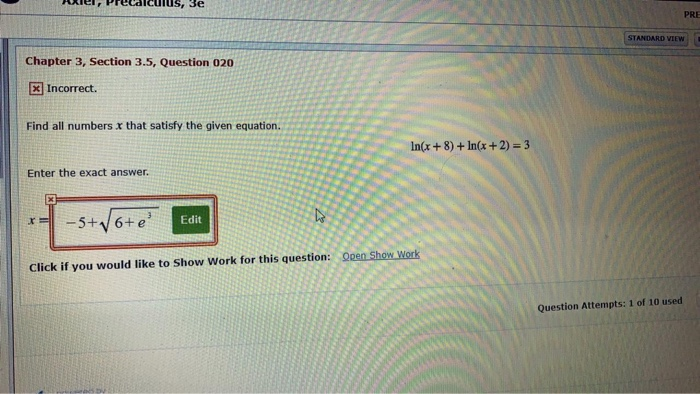 Solved IS, 3e PRE STANDARD VIEW Chapter 3, Section 3.5, | Chegg.com