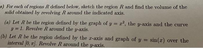 Solved For each of regions R defined below, sketch the | Chegg.com