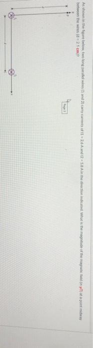 Solved As shown in the figure below, two tong barallel wires | Chegg.com