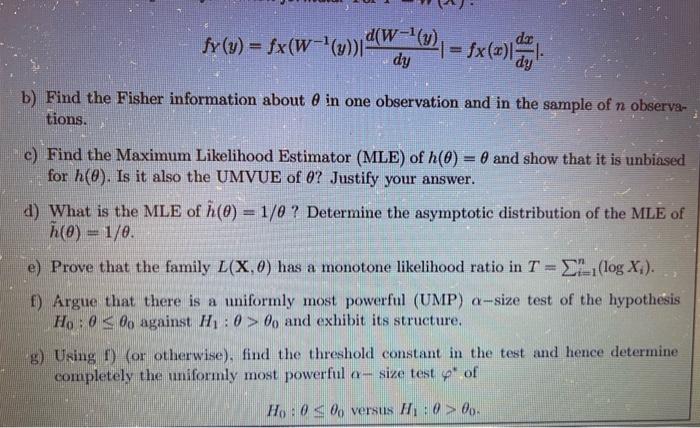 Solved Problem 1 Let X=(X1,X2,…,Xn) be i.i.d. random | Chegg.com