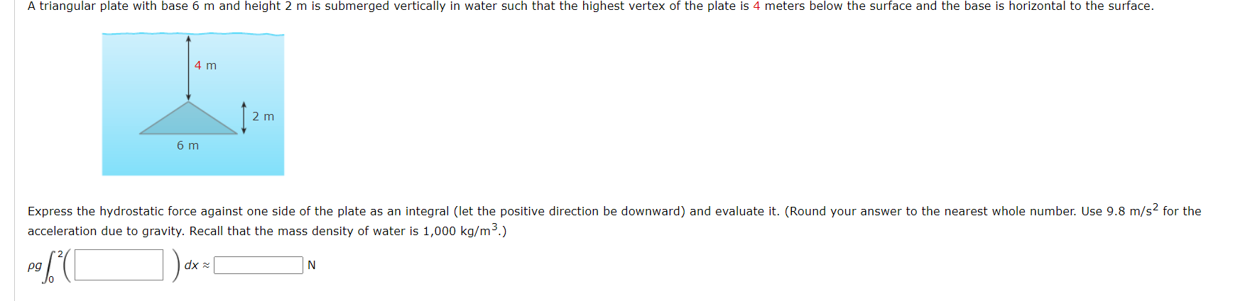 Solved acceleration due to gravity. Recall that the mass | Chegg.com