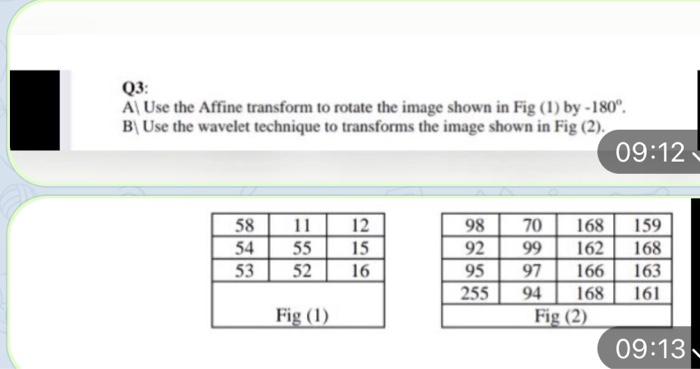 Solved Q3: Al Use the Affine transform to rotate the image | Chegg.com