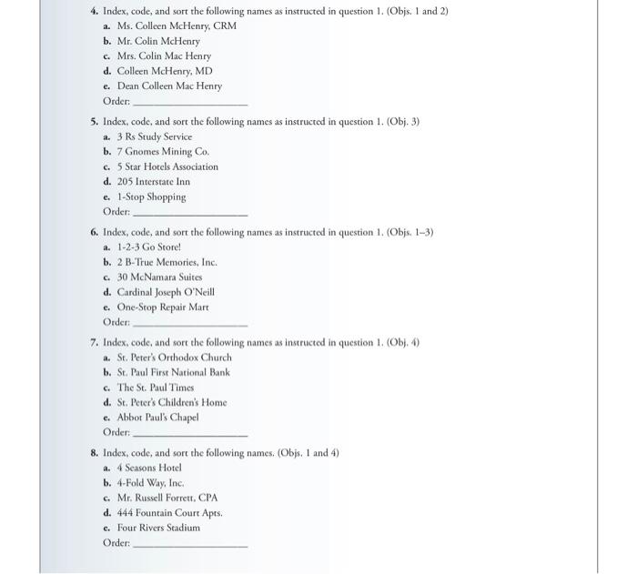 1-index-and-code-the-following-names-by-underlining-chegg