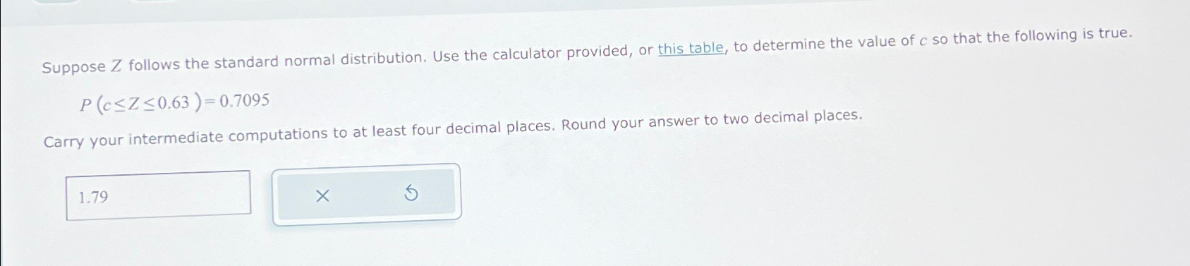 Solved Suppose Z ﻿follows the standard normal distribution. | Chegg.com