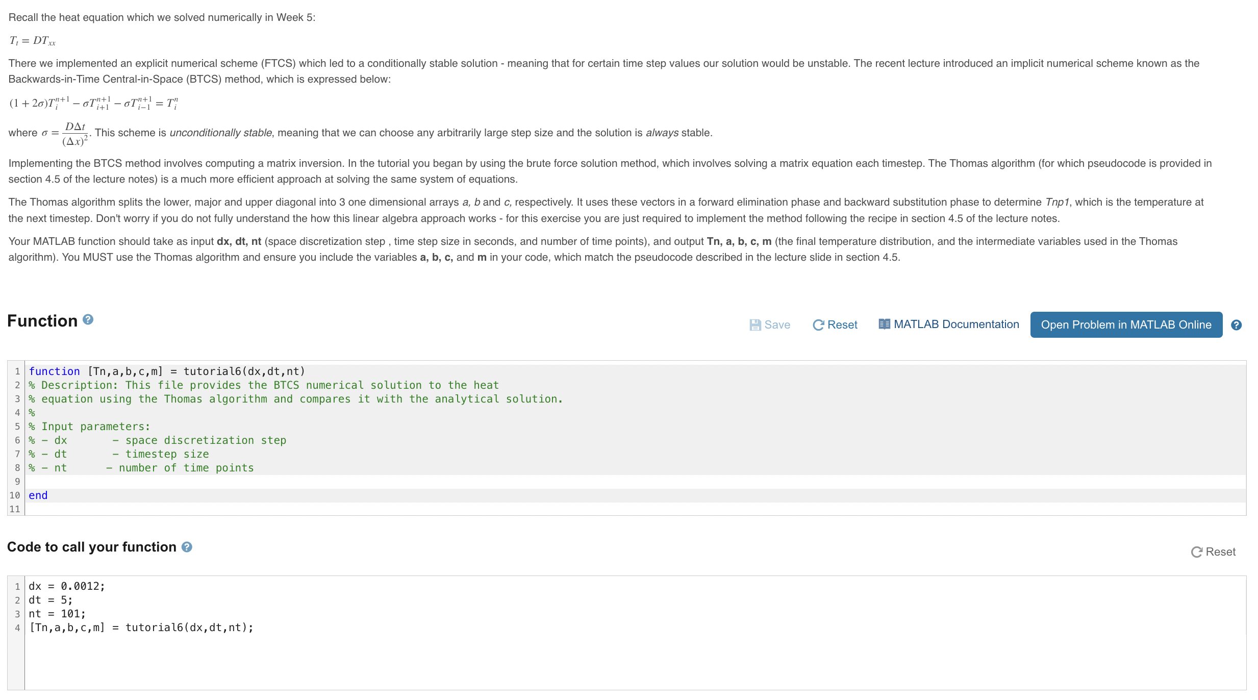 Solved Code to call your function (?) | Chegg.com