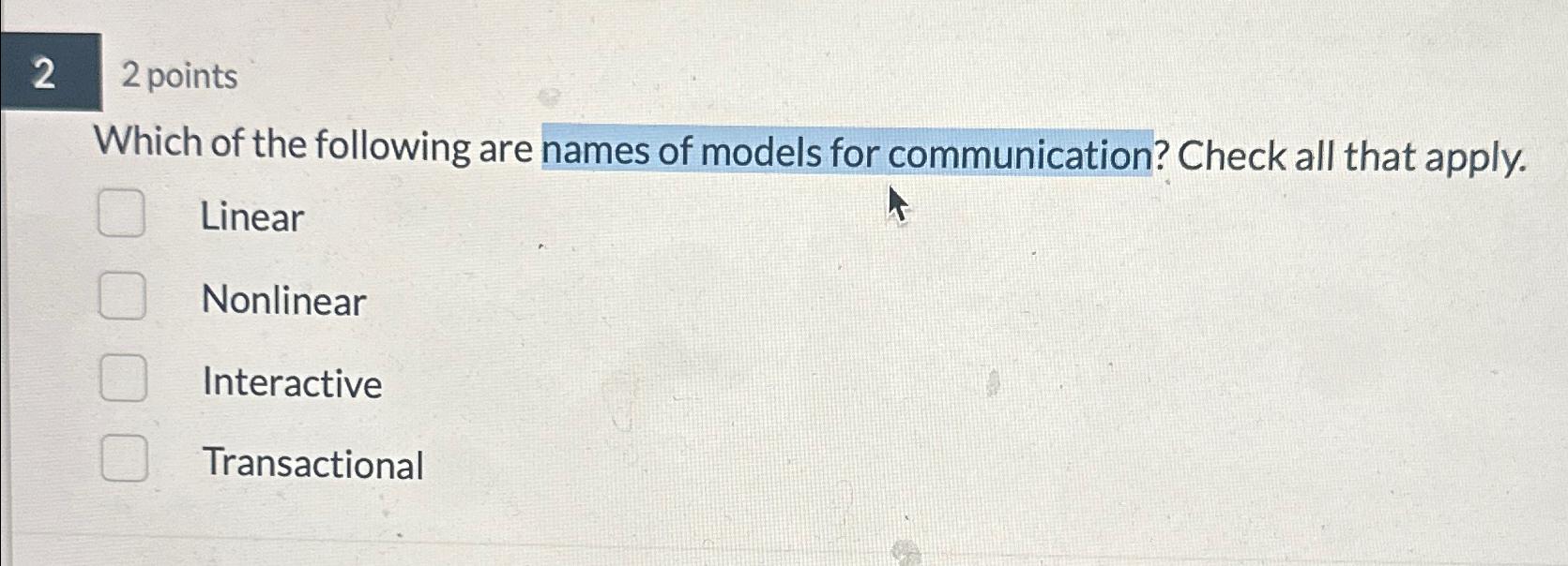 Solved 22 pointsWhich of the following are names of models | Chegg.com Solved 22 pointsWhich of the following are names of models | Chegg.com