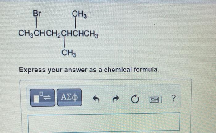 Solved Express your answer as a chemical formula. Express | Chegg.com