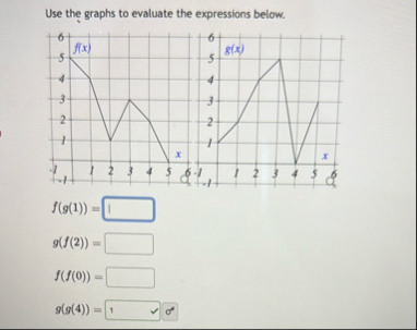 Solved Use the graphs to evaluate the expressions | Chegg.com