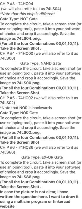 Solved CHIP #3 - 74HC04 (we will also refer to it as 74LS04) | Chegg.com