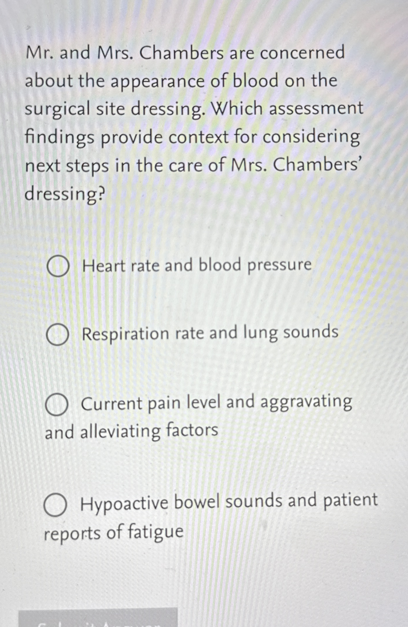 Solved Mr. ﻿and Mrs. ﻿Chambers are concerned about the | Chegg.com