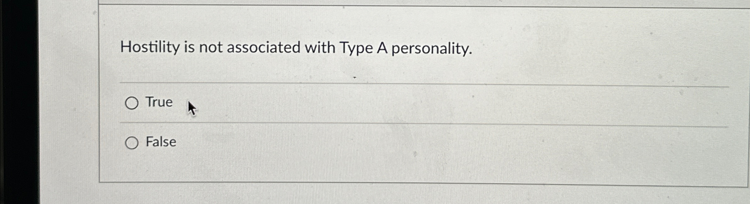 Solved Hostility is not associated with Type A | Chegg.com