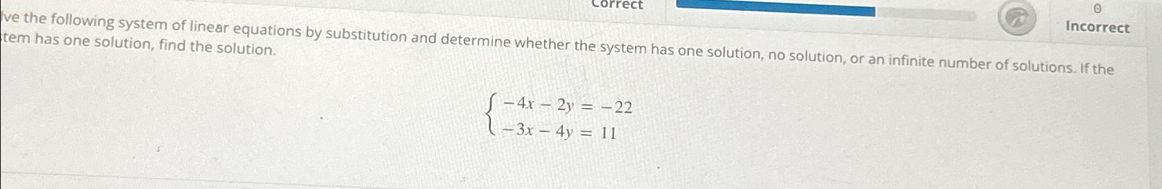 Solved Ive the following system of linear equations by | Chegg.com