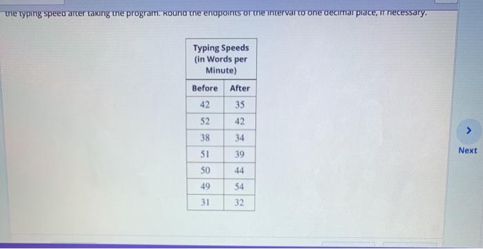 Solved A learn-to-type software program claims that it can | Chegg.com