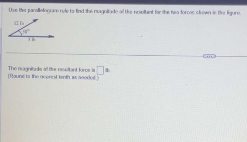 Solved Use the parallelogram rule to find the magnitude of | Chegg.com