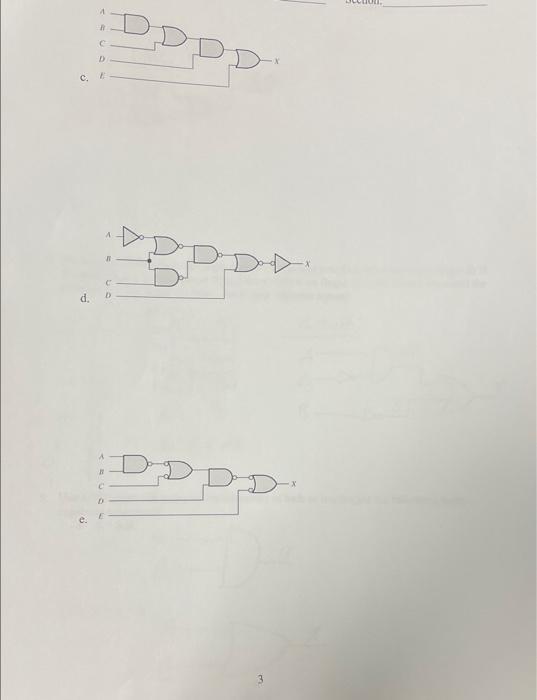 Solved Write the output expression for each of the following | Chegg.com