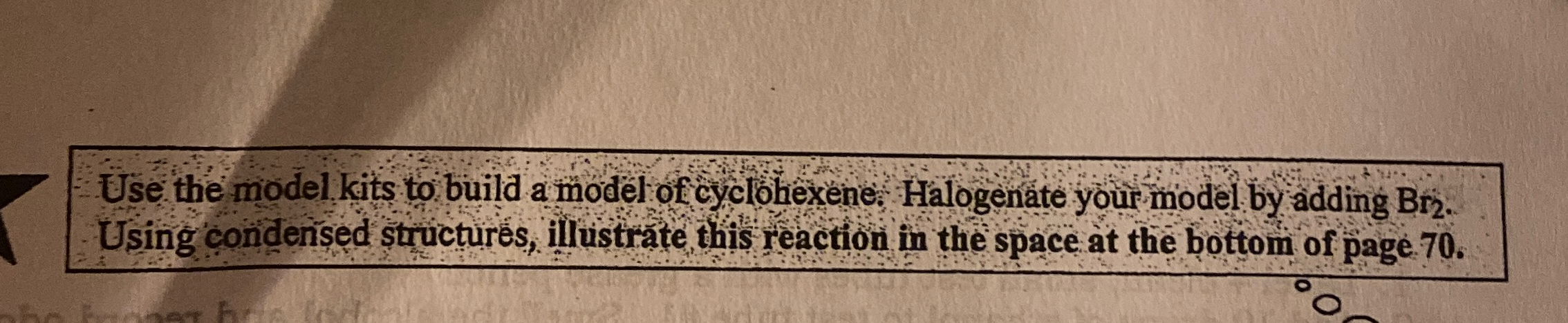 Solved Use the model kits to build a model of cyclobexene | Chegg.com