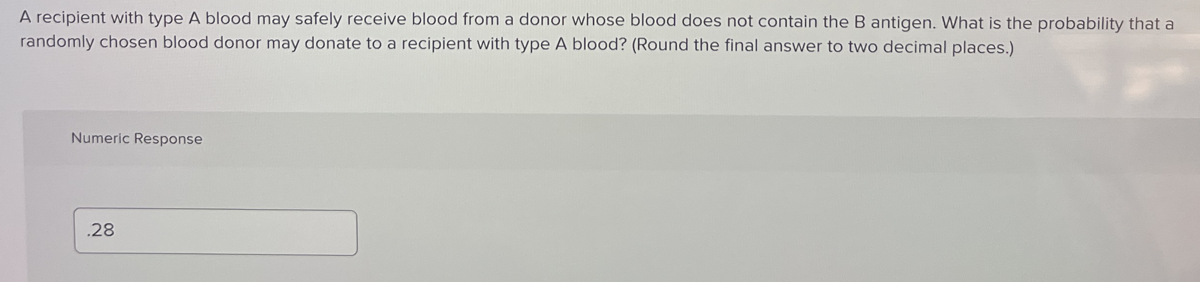 Solved A recipient with type A blood may safely receive | Chegg.com