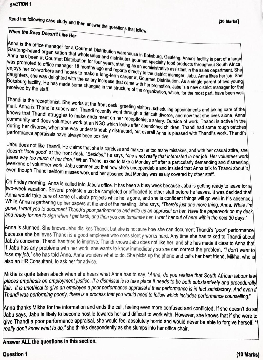 Solved SECTIONA Answer ALL the questions in thls section. | Chegg.com
