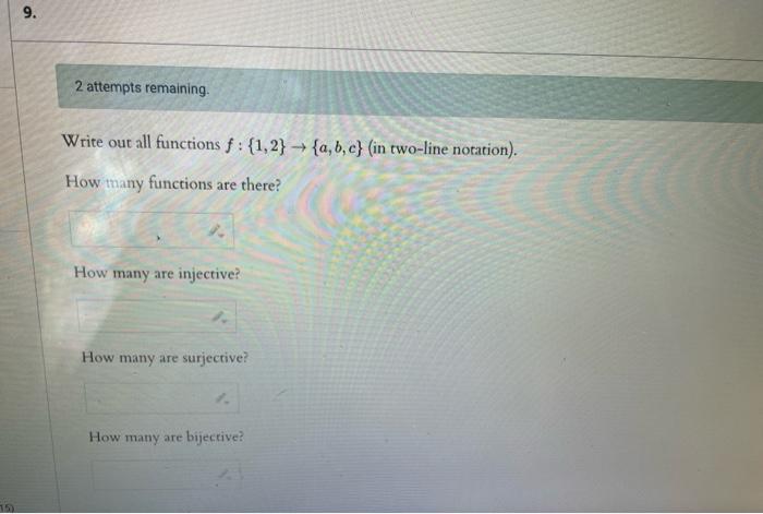 Solved Write Out All Functions F 12 → Abc In Two Line 8158