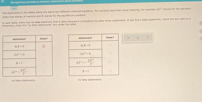 Solved Recognizing consistency between statements about | Chegg.com