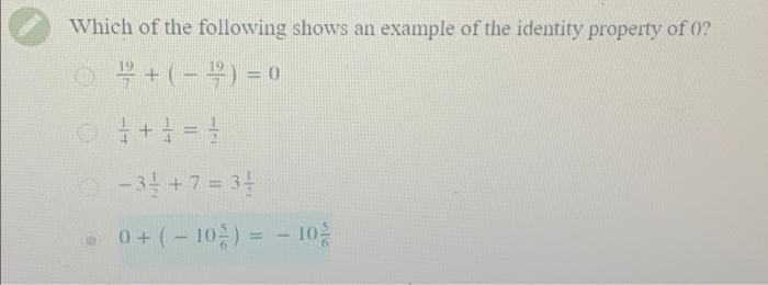 Solved Which of the following shows an example of the | Chegg.com