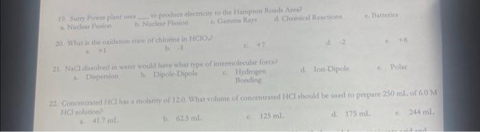 Solved 19. Sam Puwer plant wien to produes electoiary to the | Chegg.com