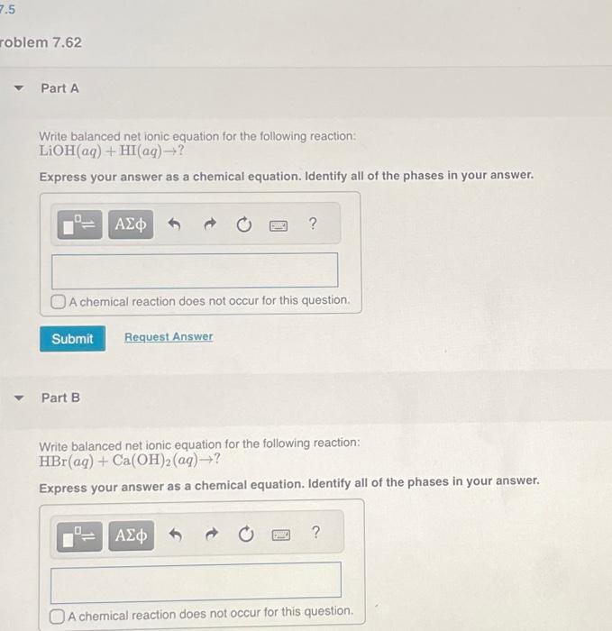 Solved Write balanced net ionic equation for the following | Chegg.com
