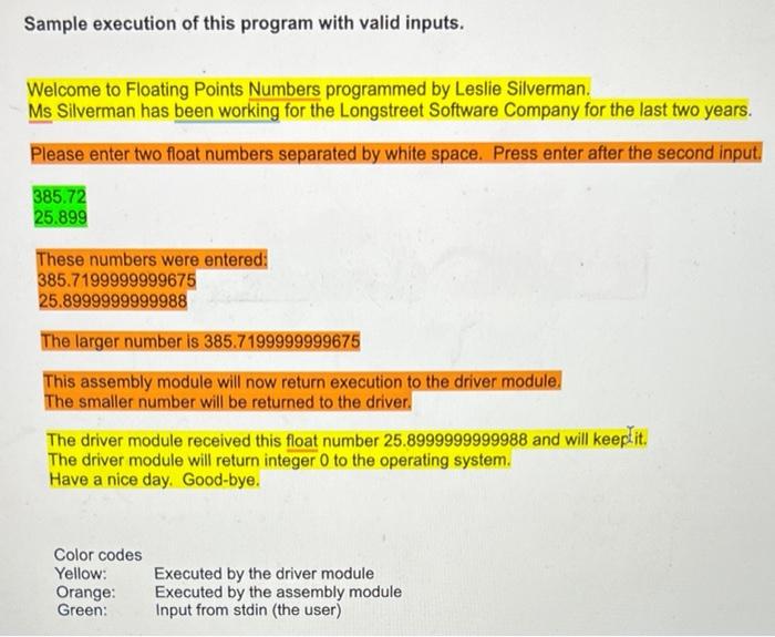 Solved Make a program having two modules: the driver written | Chegg.com