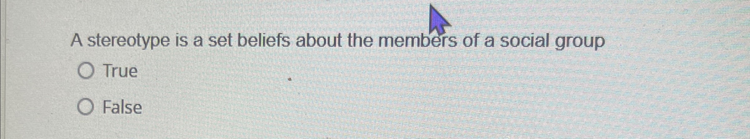 Solved A stereotype is a set beliefs about the members of a | Chegg.com