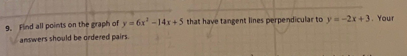 Solved Find all points on the graph of y=6x2-14x+5 ﻿that | Chegg.com