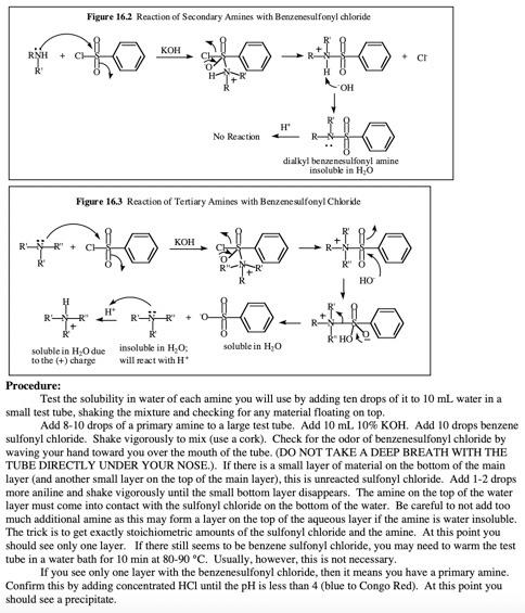 Solved 1. In Hinsberg test the final product for primary and | Chegg.com