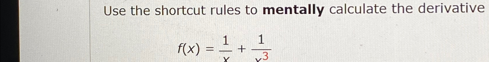 Solved Use the shortcut rules to mentally calculate the | Chegg.com