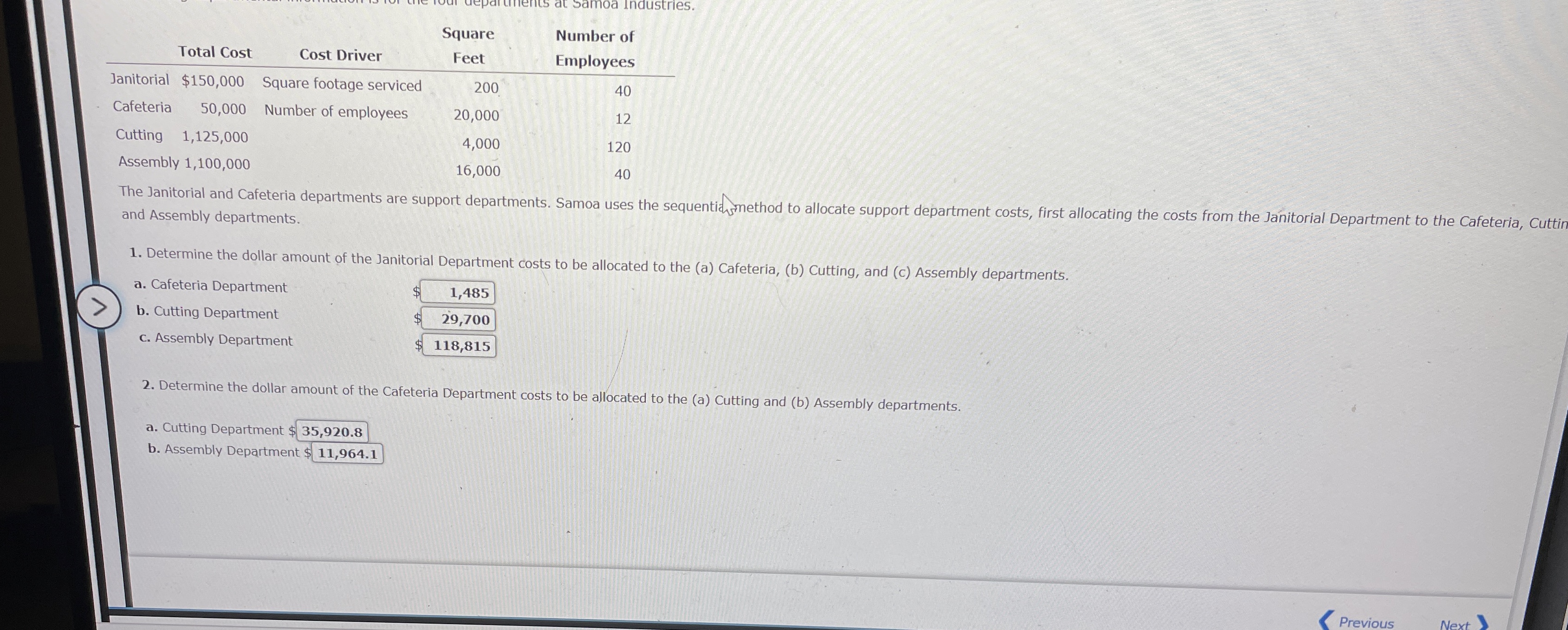 Solved \table[[,Total Cost,Cost | Chegg.com