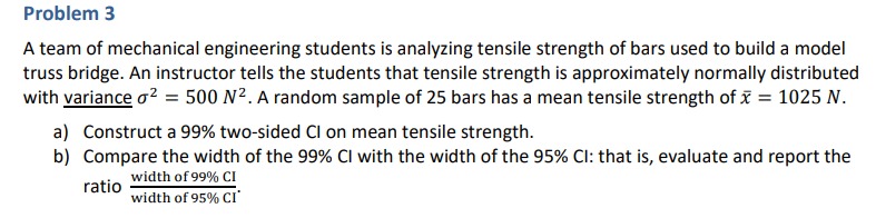 Solved Problem 3A team of mechanical engineering students is | Chegg.com