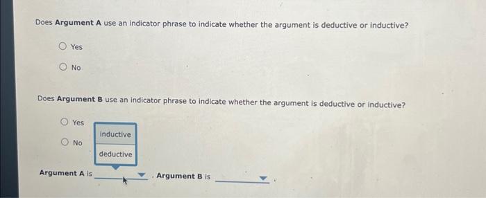 2. Deductive and Inductive Indicators Certain | Chegg.com