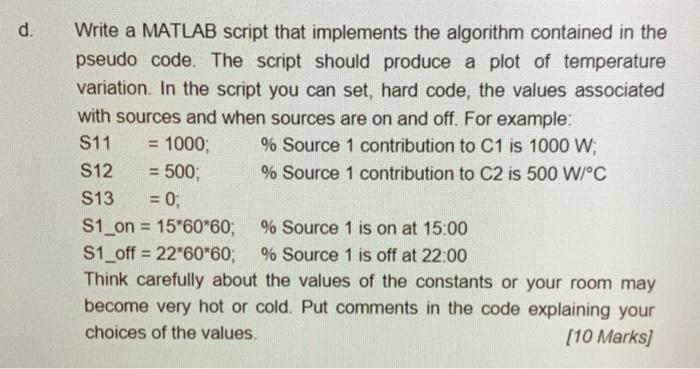 Solved Write A Matlab Script That Implements The Algorithm