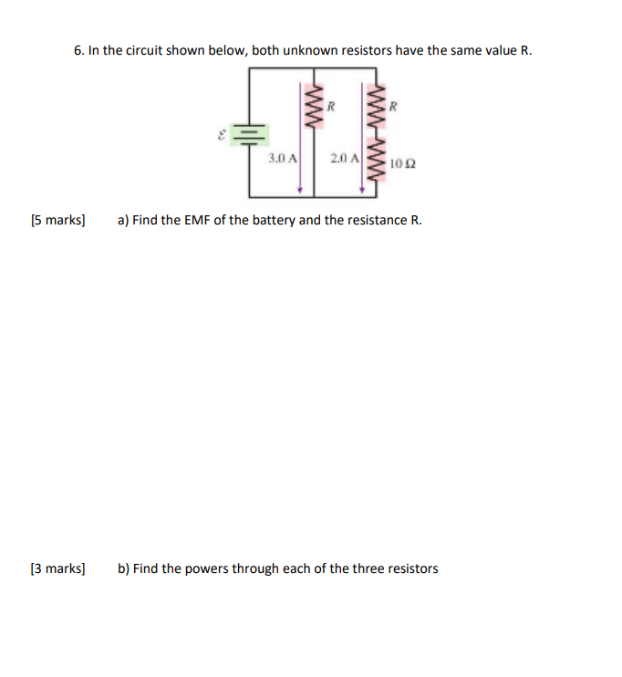Solved In the circuit shown below, both unknown resistors | Chegg.com