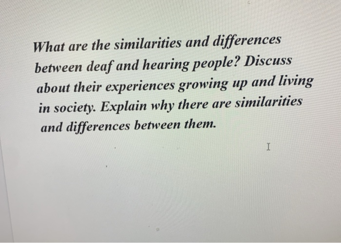 Solved What are the similarities and differences between | Chegg.com